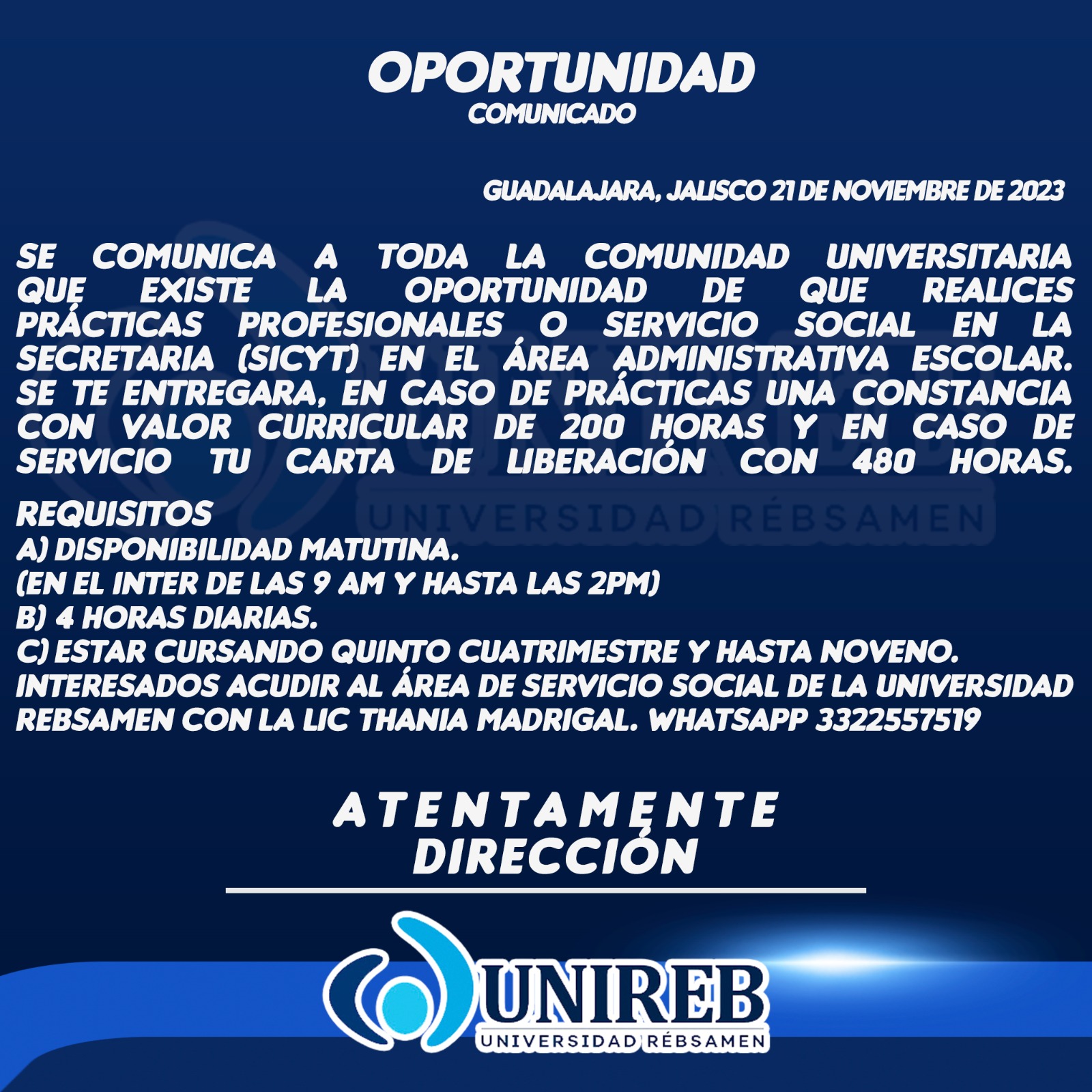 Centro Profesional Universitario Rebsamen Egloff A. C.